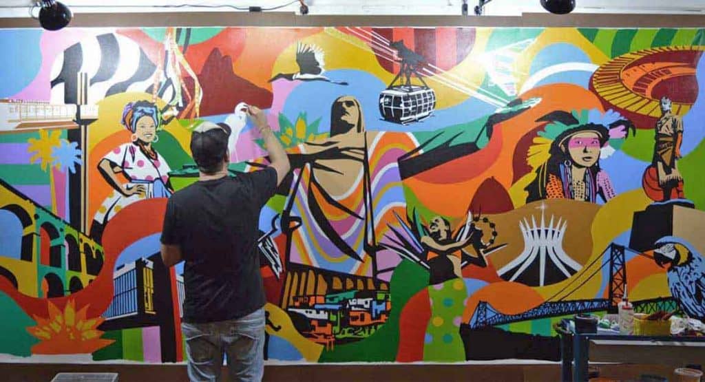 Brazilian Art is the inspiration of the Pop Artist Lobo - Lobo Pop Art