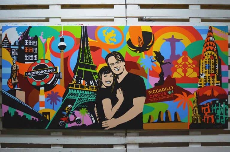 Painting Portraits of the Pop Artist Lobo - Lobo Pop Art